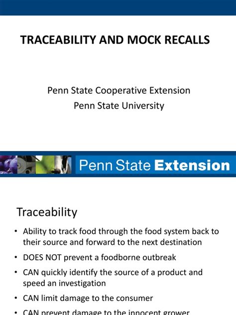 Food Traceability And Mock Recalls Guide Pdf Invoice Business