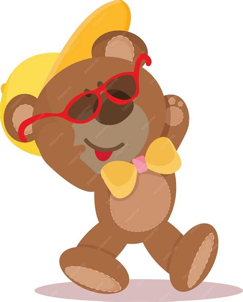 Premium Vector Bear With Sunglasses