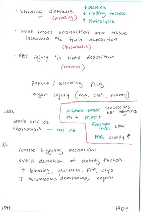 1399 Signs Symptoms Of Dic Ddx Lab Values Rx Emupdates