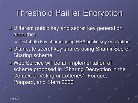 Ppt Threshold Paillier Encryption Web Service Powerpoint Presentation Id4636675