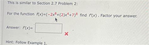 solved this is similar to section 2 7 ﻿problem 2 for the