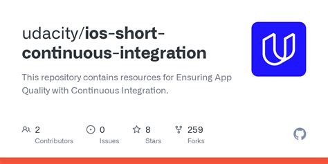 Github Udacityios Short Continuous Integration This Repository Contains Resources For