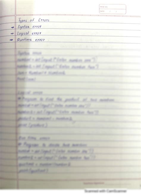 Solution Python Types Of Errors Studypool