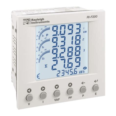 Rayleigh Instruments Ri F200 Instruction Manual Pdf Download Manualslib