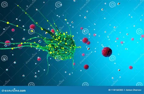 3d Render Bacteria Virus3d Render Microbe Bacteria Virus Or Germs