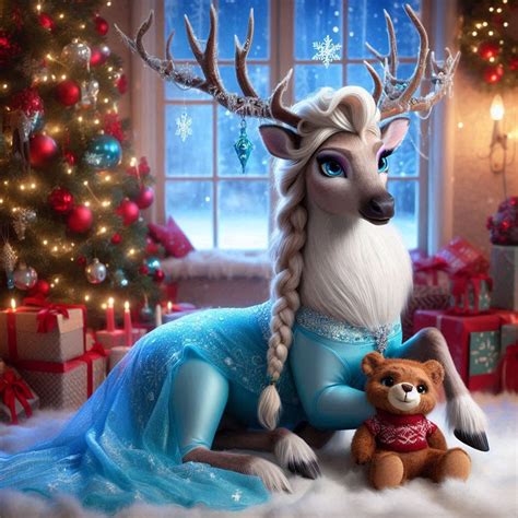 Elsa Reindeer Ai Generated By Joshuaecw21985 On Deviantart