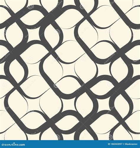 Seamless Lattice Pattern Abstract Monochrome Background Stock Vector Illustration Of Backdrop