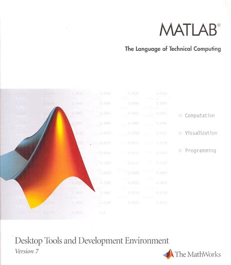 Matlab The Language Of Technical Computing Desktop Tools And Development Environment Version 7