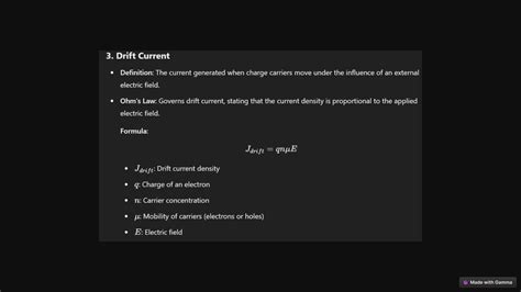 Carrier Transport In Semiconductor Physics Edpptx