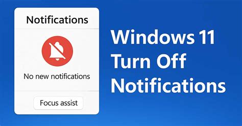 Windows 11 Turn Off Notifications Easy And Fast Fix 2025