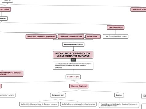 Mecanismos De Proteccion De Los Derecho Concept Map
