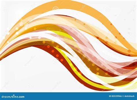 Vector Geometric Flowing Lines Abstract Background Stock Vector Illustration Of Copyspace