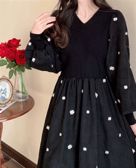 오픈하트 ~4xl빅사이즈 원피스 겨울원피스 브이넥 랩니트 골덴원피스 플레어 니트 롱원피스 코듀로이 랩원피스 빅사이즈 하객룩 결혼식