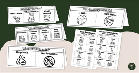 Reduce Reuse Recycle Earth Day Foldables Teach Starter