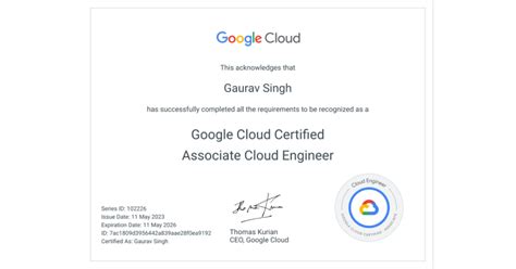 Gaurav Singh On Linkedin Associate Cloud Engineer • Gaurav Singh