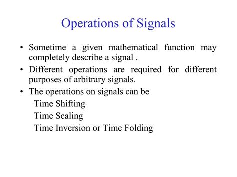 classification of signals systems ppt ppt physics science