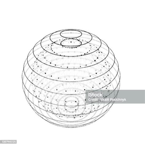구는 점과 선으로 구성됩니다 네트워크 연결 구조입니다 빅 데이터 시각화 3d 렌더링 개념에 대한 스톡 사진 및 기타 이미지 개념 흰색 배경 0명 Istock