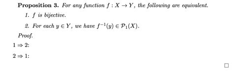 solved proposition 3 for any function f x→y the following