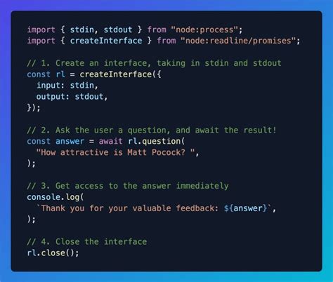 Matt Pocock On Linkedin Til You Can Prompt Folks On Your Cli Without A Library 🤯 Nodes 10