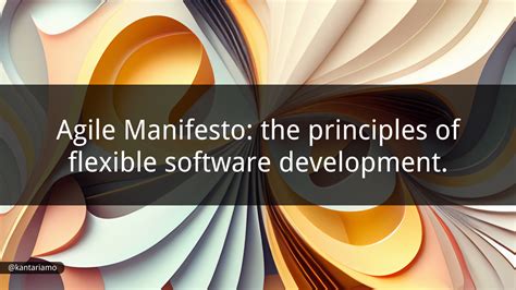 Agile Manifesto The Principles Of Flexible Software Development