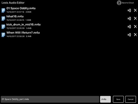 Export A Part Of A File Ios Lexis Audio Editor