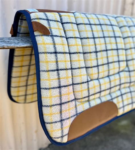 Toprail Kersey Wool Saddle Pad With Checkered Design Saddleworld Ipswich