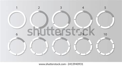 Set Schemes Sectors Circular Chart Piechart Stock Vector Royalty Free 2413940931 Shutterstock
