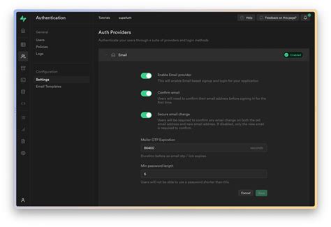 authentication in ionic angular with supabase