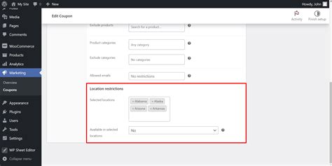 Woocommerce Restrict Discount Coupons By State Or Province Wp Super