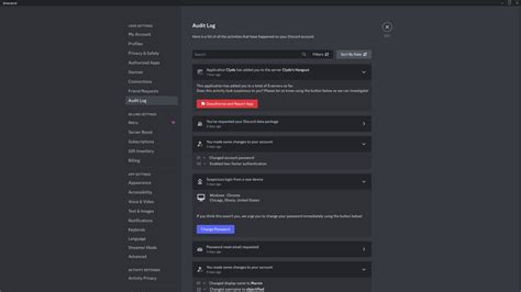 User Audit Log Concept Rdiscordapp