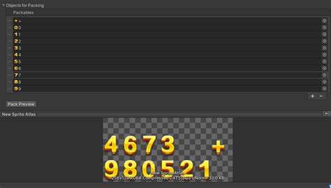 Unity 之 图集属性详解和代码示例 拓展一键自动打包图集工具unity 图集 Csdn博客