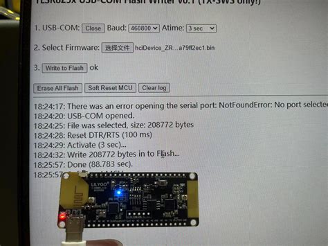 Tlsr8258 Not Responding After Upgrade Red Led Pd4 Not Working · Issue