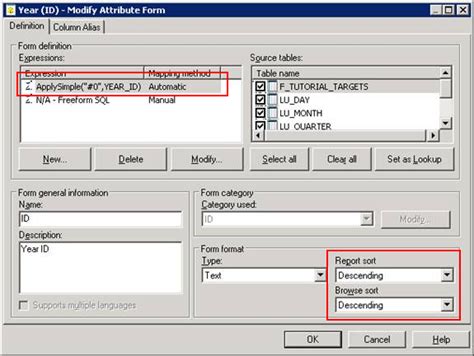 Kb39990 How To Use Applysimple To Create Attribute Form To Support Sorting Configuration In The