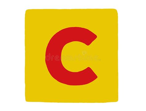 Alphabet Letter Cube With Capital Letter B On An Orange Background Stock Illustration