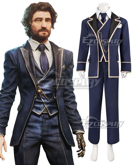 Clair Obscura Expedition 33 Gustave Blue Suit Cosplay Costume
