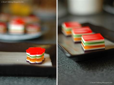 I Heart Baking Seven Layer Rainbow Jello