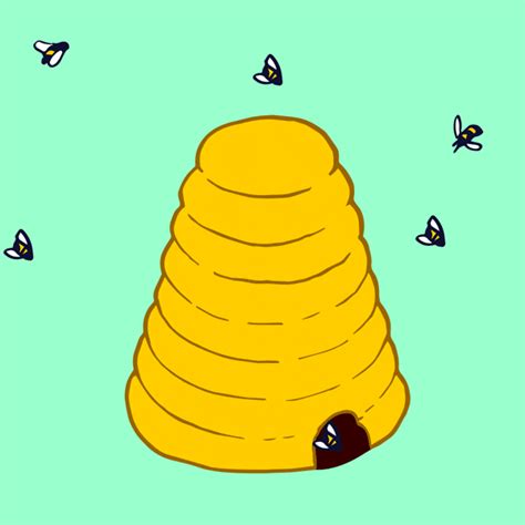 Animated Honey Bee Hive 