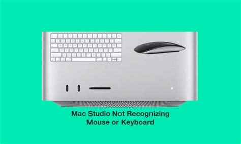 Fix Mac Studio Not Recognizing Mouse Or Keyboard