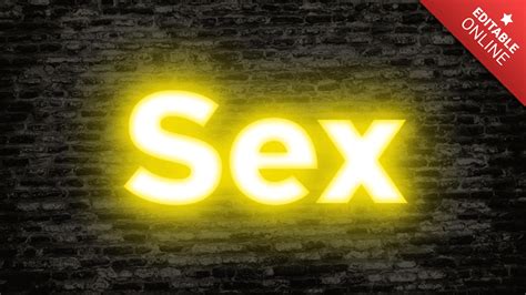 Sex Glow Yellow Text Effect Generator