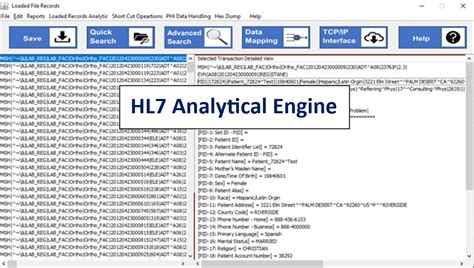 Hl7 Analytical Engine Msaso Software And Consulting Llc