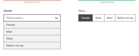 Dropdown Alternatives For Better Mobile Forms Best Mobile Design Rules Alternative