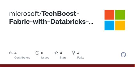 Github Microsoft Techboost Fabric With Databricks For Data Analytics