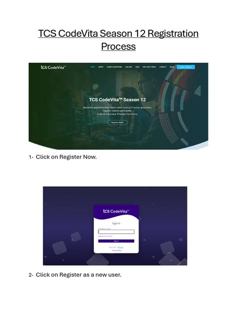 Tcs Codevita Season 12 Registration Process Pdf