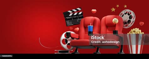 영화 영화 배경 개념 복사 공간이있는 시네마 시트 시계 영화 컨셉 3d 렌더링 영화관에 대한 스톡 사진 및 기타 이미지 영화관 영화 영화 산업 Istock