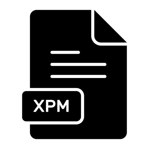 An Amazing Vector Icon Of XPM File Editable Design Vector Art