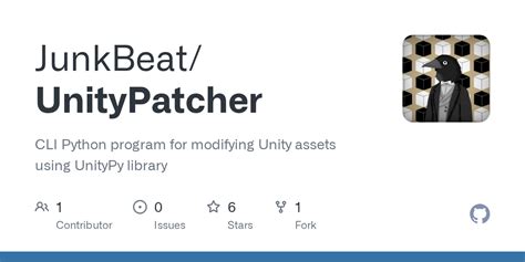 Github Junkbeatunitypatcher Cli Python Program For Modifying Unity Assets Using Unitypy Library