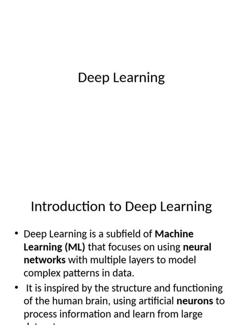 deep learning fundamentals pdf deep learning machine learning