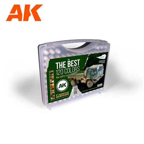 Ak11705 Ak Interactive Набор акриловых красок Лучшие 120 цветов для техники Краски Ak