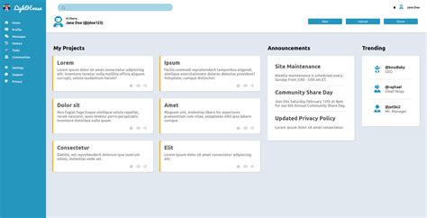 Github Lil White Shadow Lighthouse Dashboard A Ui Design For A Dashboard With Responsive