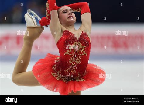 Figure Skater Alina Zagitova Of Russia Performs During The Ladies Free